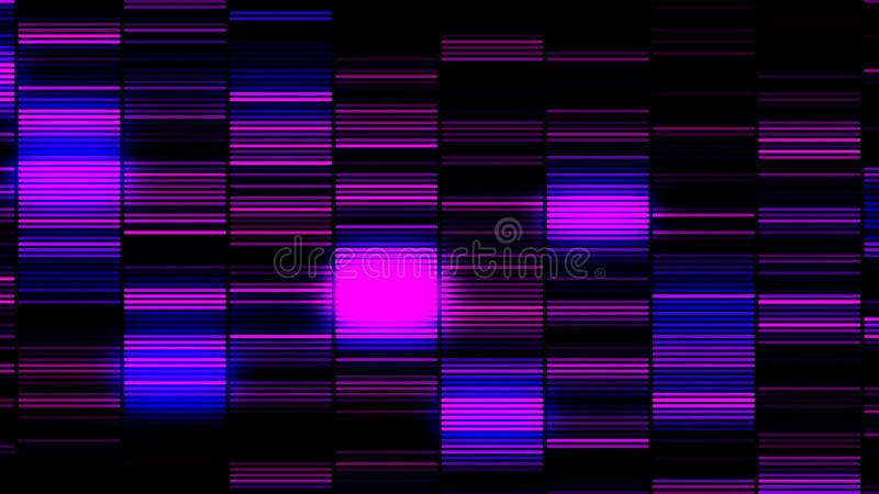 Horizontal Flashing Purple and Blue Stripes Divided into Same Size ...