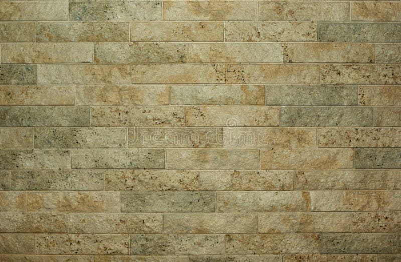 Horizontal Flat Stacked Stone Wall Stock Image - Image of brick ...