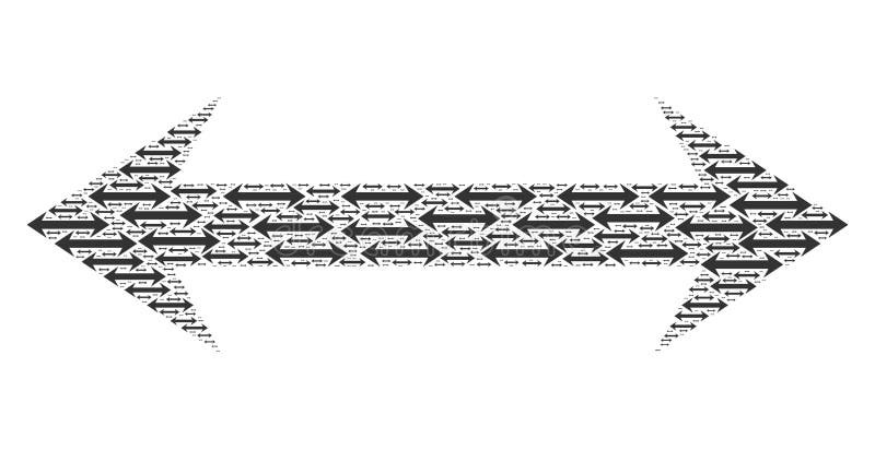 Horizontal Flip Fractal Collage of Itself Items Stock Vector ...