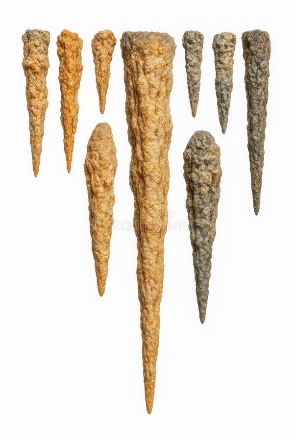 Horizontal Formation of Hanging Stalactites Representing Underground ...