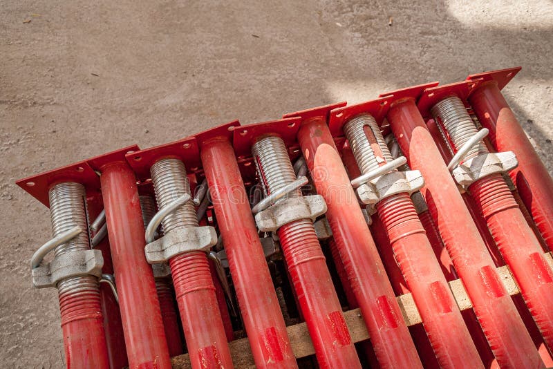 Horizontal Formwork at the Construction Stock Photo - Image of pushpull ...