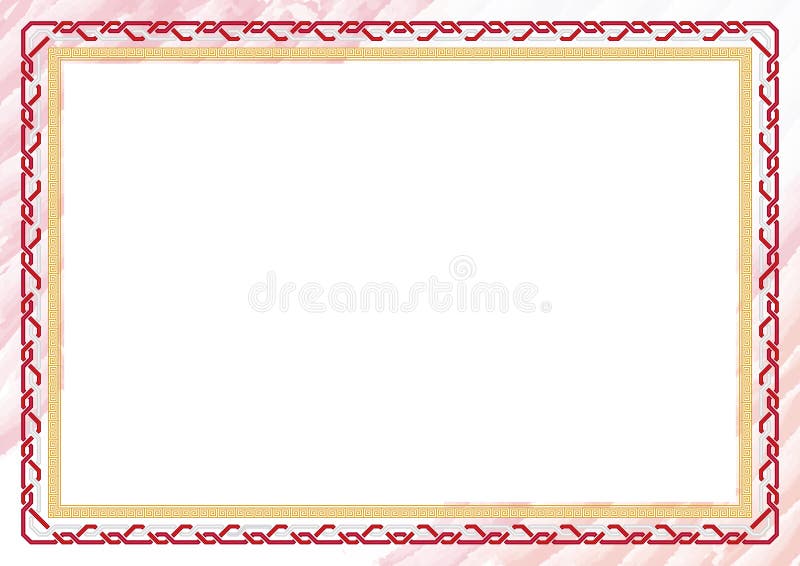 Horizontal Frame and Border with Denmark Flag Stock Illustration ...