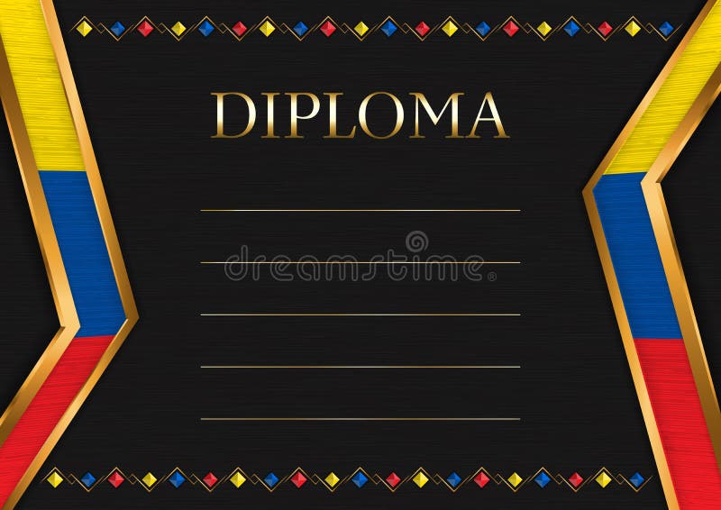 Horizontal Frame and Border with Ecuador Flag Stock Vector ...