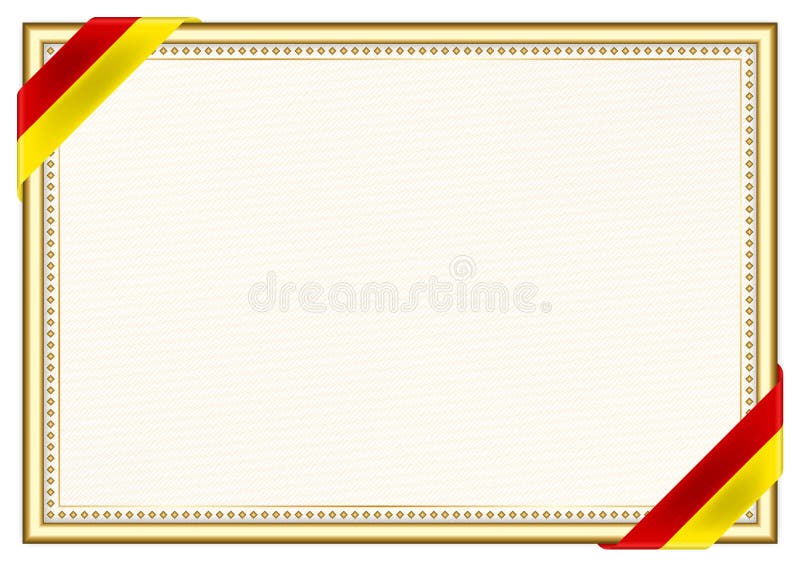 Horizontal Frame and Border with Macedonia Flag Stock Vector ...