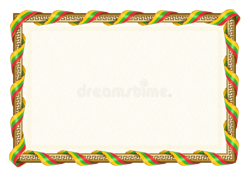Horizontal Frame and Border with Myanmar Flag Stock Vector ...