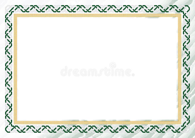 Horizontal Frame and Border with Pakistan Flag Stock Illustration ...