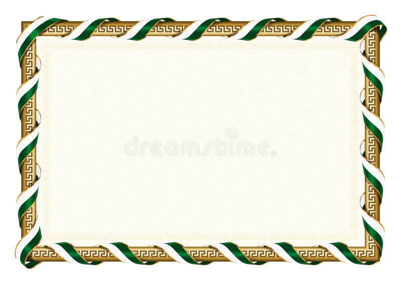 Horizontal Frame and Border with Pakistan Flag Stock Vector ...