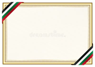 Horizontal Frame and Border with Palestine Flag Stock Vector ...