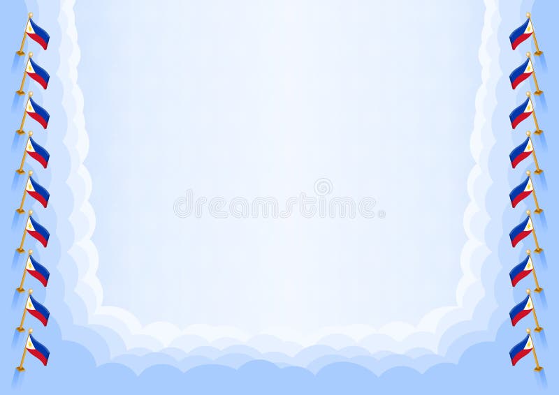 Philippines Horizontal Illustration Stock Vector - Illustration of ...