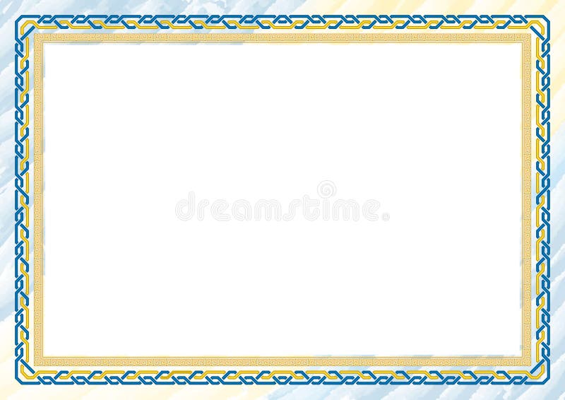 Horizontal Frame and Border with Sweden Flag Stock Illustration ...