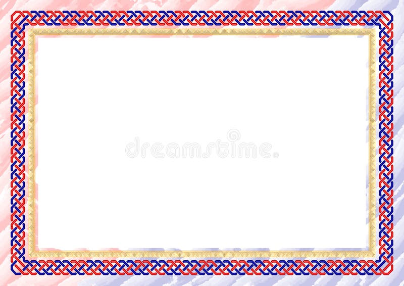 Horizontal Frame and Border with Taiwan Flag Stock Illustration ...