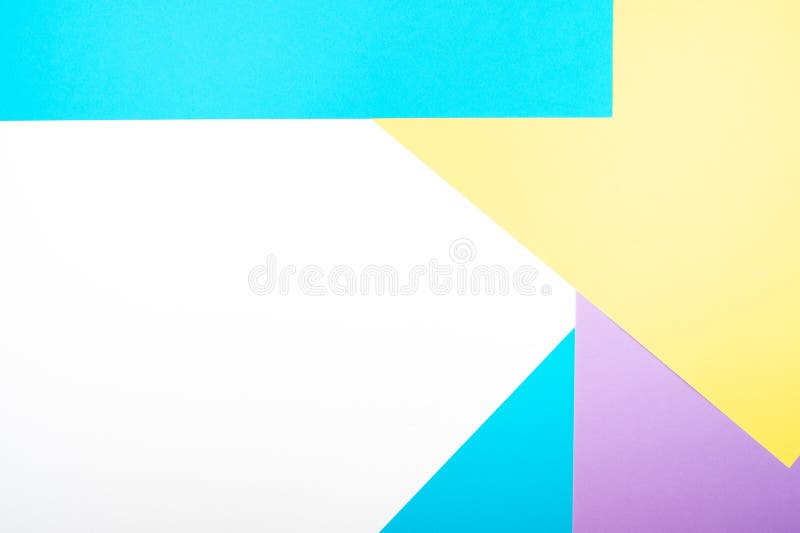 Horizontal Frame. Colourful Paper Isolated on White Background Stock ...
