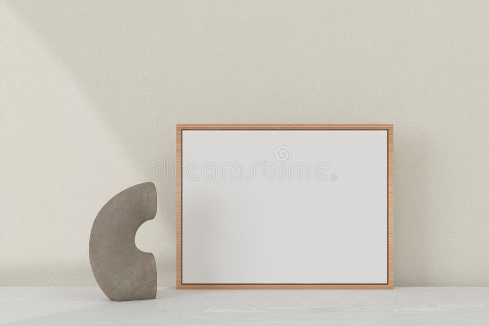Horizontal Frame, Table Decor. Frame Mockup. Stock Illustration ...