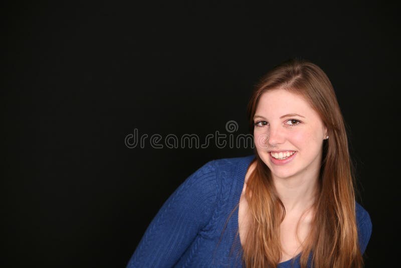 Horizontal of Girl Looking at Camera Stock Image - Image of girlhood ...