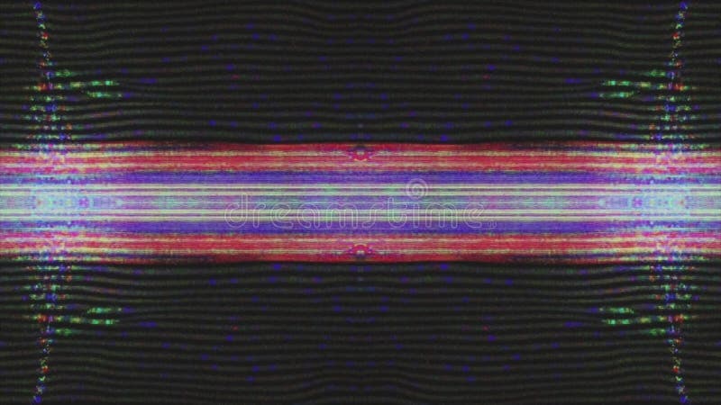 Horizontal Glitch with Vibrant Colors and VHS Distortion Stock Footage ...