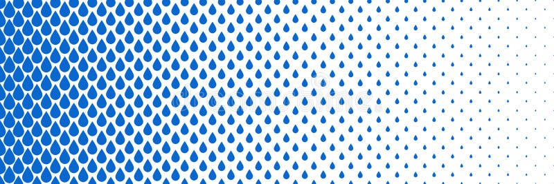 Horizontal Gradient of Blue Water Drops Tone Texture Vector ...
