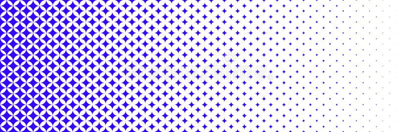 Horizontal Gradient of Blue and White Squares Halftone Texture Blue and ...