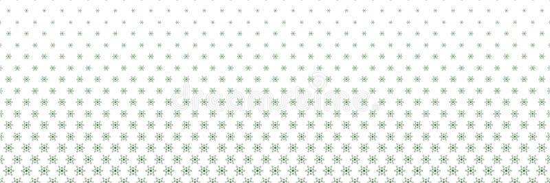 Horizontal Green Snow Shape Design on White Stock Illustration ...