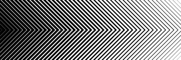 Horizontal Halftone of Black Chevron on White for Design and Background ...