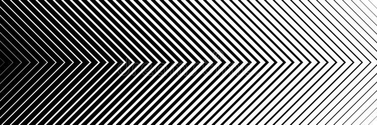 Horizontal Halftone of Black Chevron on White for Design and Background ...