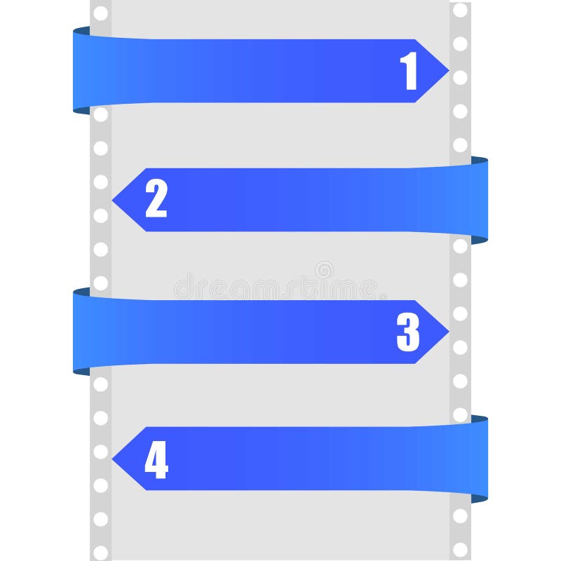 Horizontal Hanging Ribbon stock illustration. Illustration of hanging ...