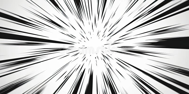 Horizontal Illustration. Radiating Lines Extending Outwards from ...