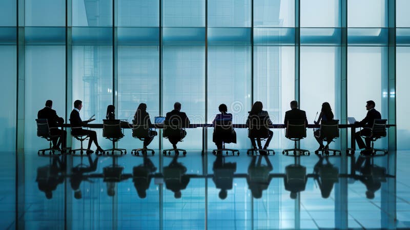 Horizontal Image of a Conference Room with Participants Stock ...