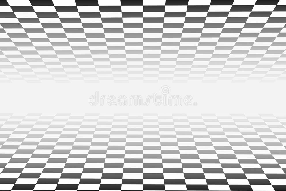 Horizontal Infinity Floor and Ceiling Checkered Textures in Perspective ...