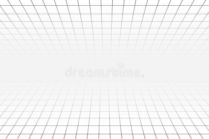 Horizontal Infinity Perspective Grids Top and Bottom. Tile Floor and ...