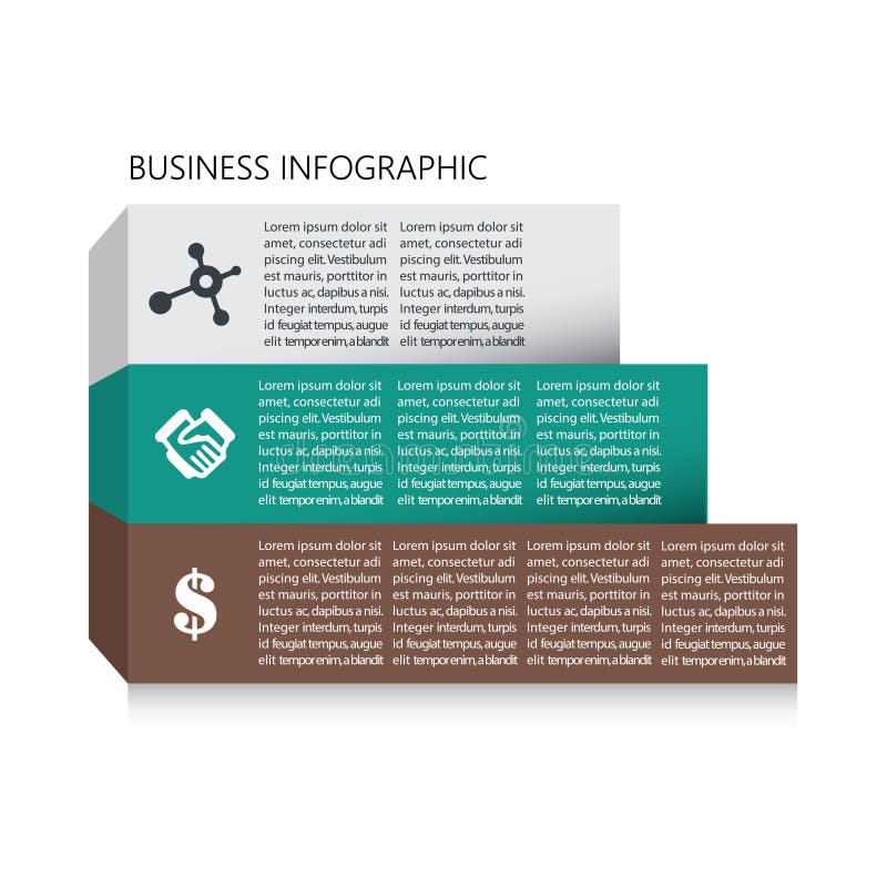 Horizontal Infographic Design Template Stock Illustration ...