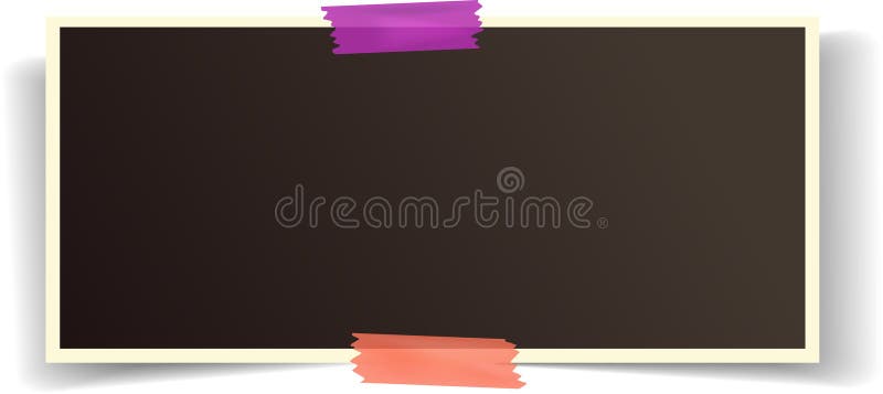 Horizontal Instant Photo Frame Featuring Two Vibrant Adhesive Tapes ...