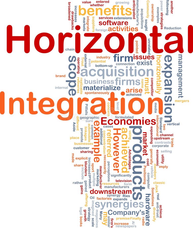 Horizontal Integration Background Concept Stock Illustration ...