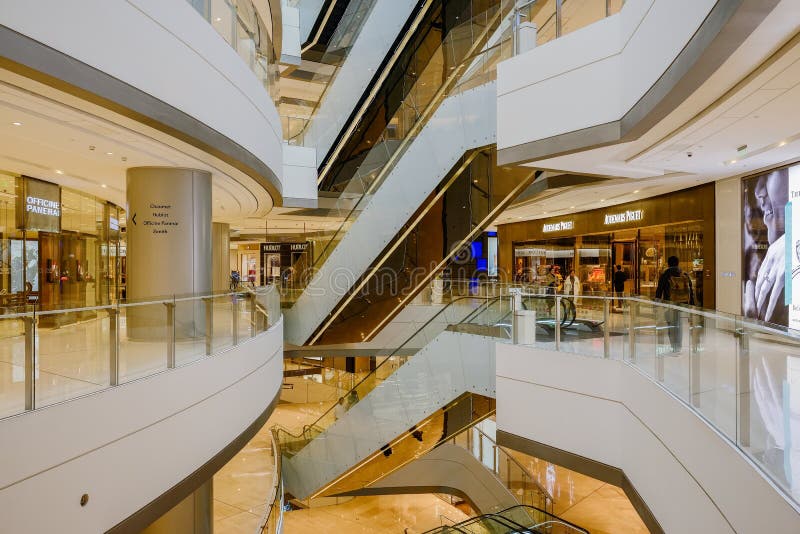 Horizontal Interior of IFS Plaza,Chengdu Editorial Photography - Image ...