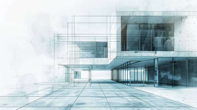 Horizontal Layout of a Real Estate Project Stock Illustration ...