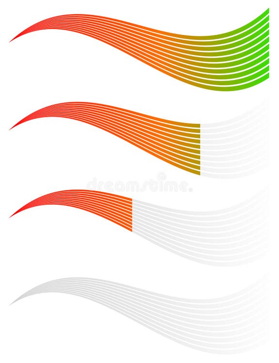 Horizontal Level, Progress, Completion Indicators. Steps, Phases Stock ...
