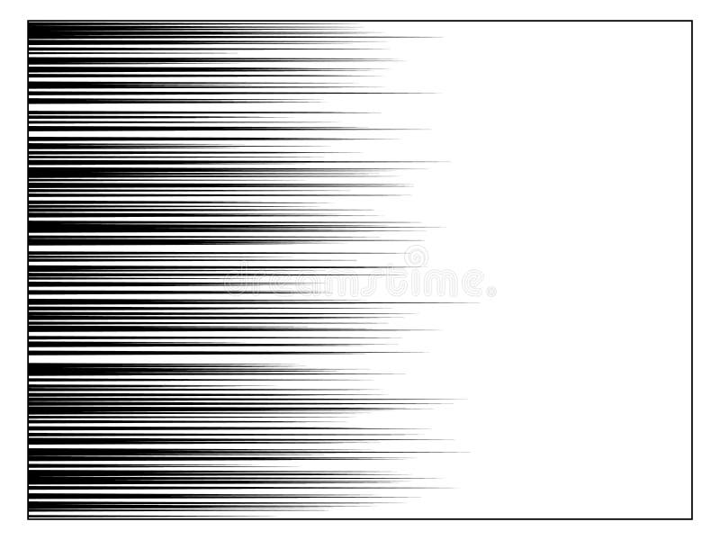 Horizontal Line Drawings. Speed Lines, Stripes for Manga Stock Vector ...