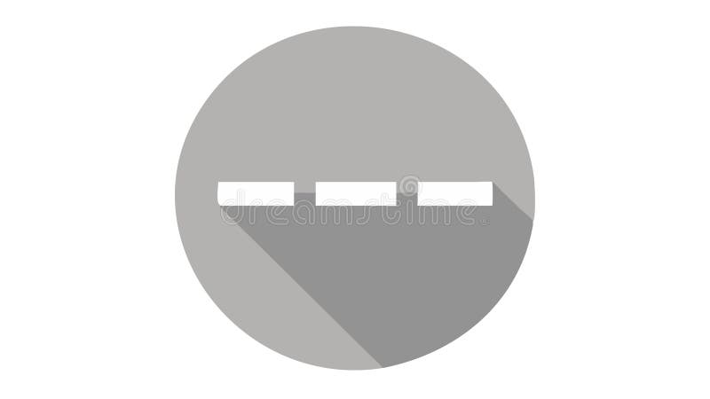 Horizontal Line Placeholder Icon Minimalist Design Element , Vector ...