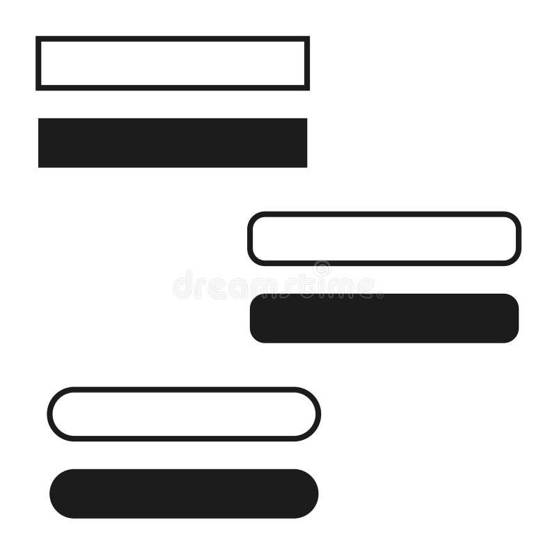 Horizontal Lines Illustration. Modern Graphic Bars. Minimal Vector ...