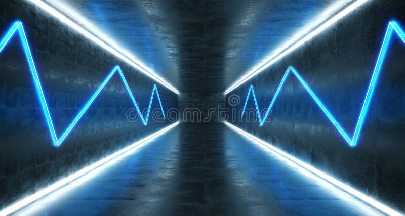 Horizontal Lines Triangle Neon Studio Construction Triangle Vibrant Sci ...
