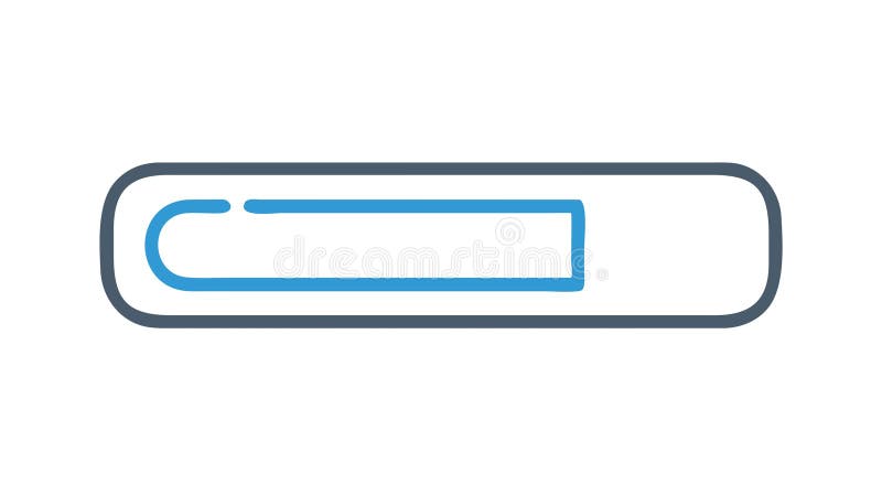 Horizontal Loading Progress Bar Icon User Interface Element , Vector Design Generative AI Stock ...