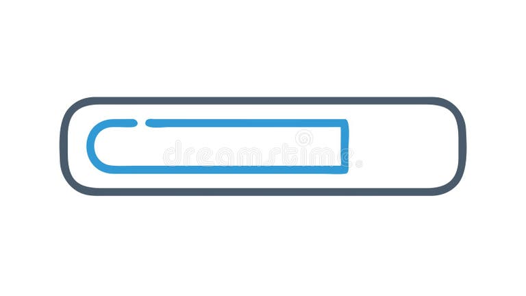 Horizontal Loading Progress Bar Icon User Interface Element , Vector Design Generative AI Stock ...