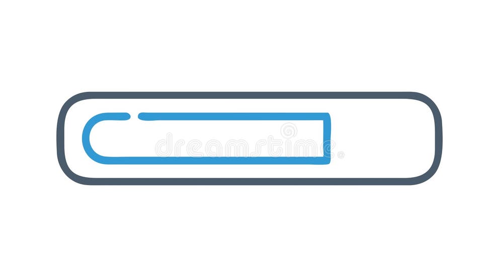 Horizontal Loading Progress Bar Icon User Interface Element , Vector Design Generative AI Stock ...
