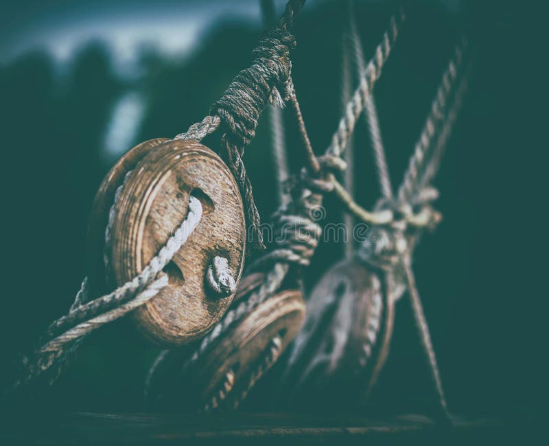 Horizontal Medieval Ship Rope Cable Stock Photo - Image of blank ...