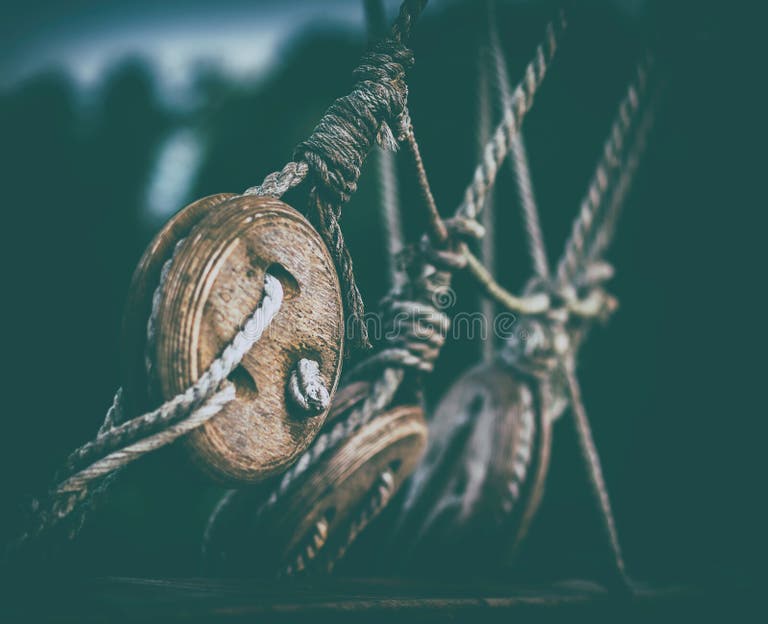 Horizontal Medieval Ship Rope Cable Stock Photo - Image of blank ...