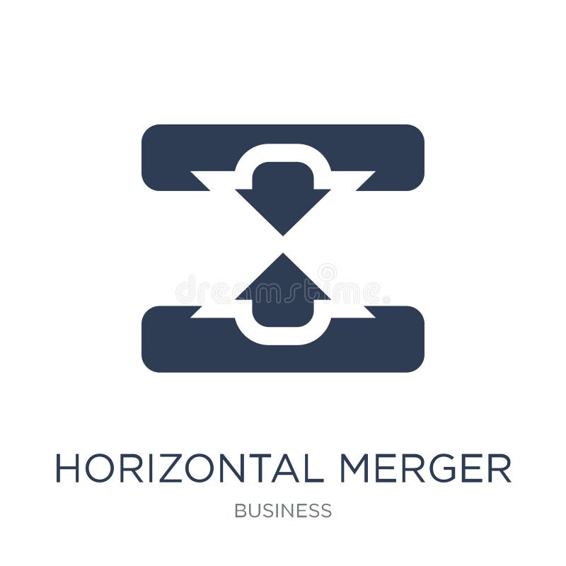 Merger Icon. Trendy Flat Vector Merger Icon on White Background Stock ...