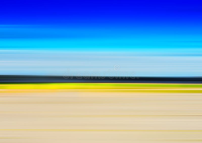 Horizontal Motion Blur Landscape Background Stock Illustration ...