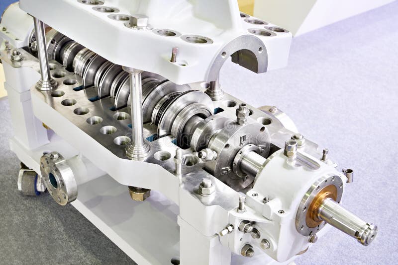 Horizontal Multistage Centrifugal Pump Stock Image - Image of multiple ...