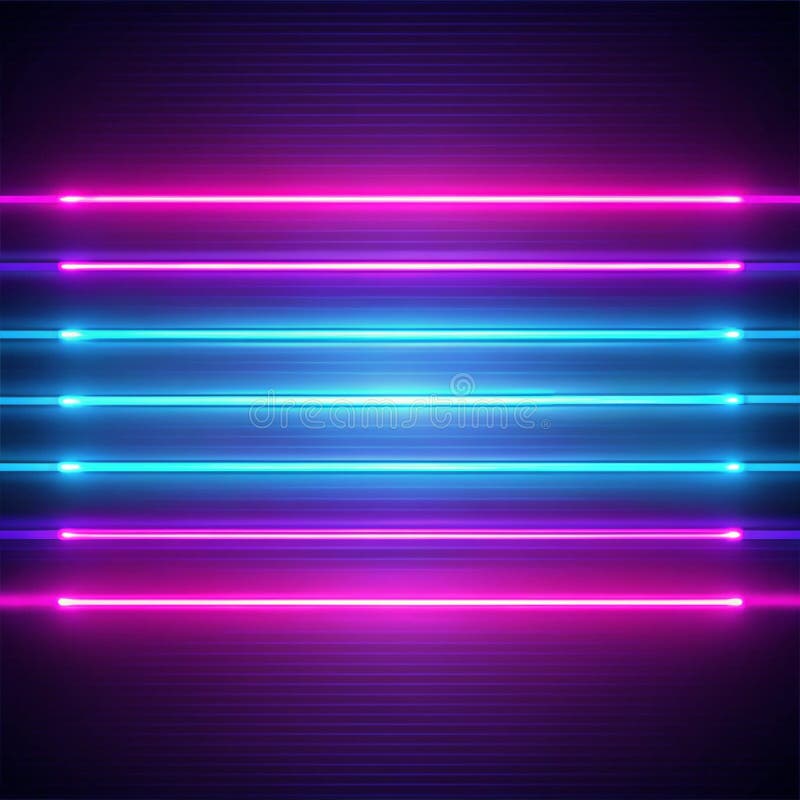 Horizontal Neon Laser Light Lines for Dynamic and Bold Visuals Stock ...