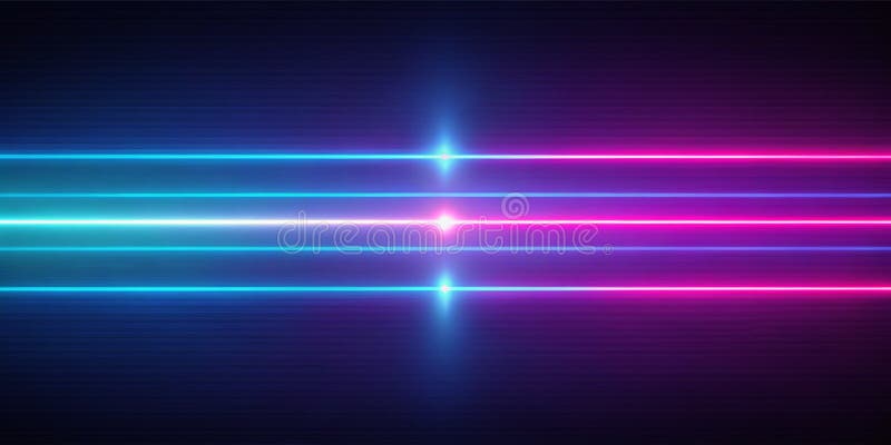 Horizontal Neon Laser Light Lines for Dynamic and Bold Visuals Stock ...