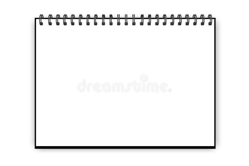 Horizontal Notebook Spiral Stock Illustrations – 937 Horizontal ...